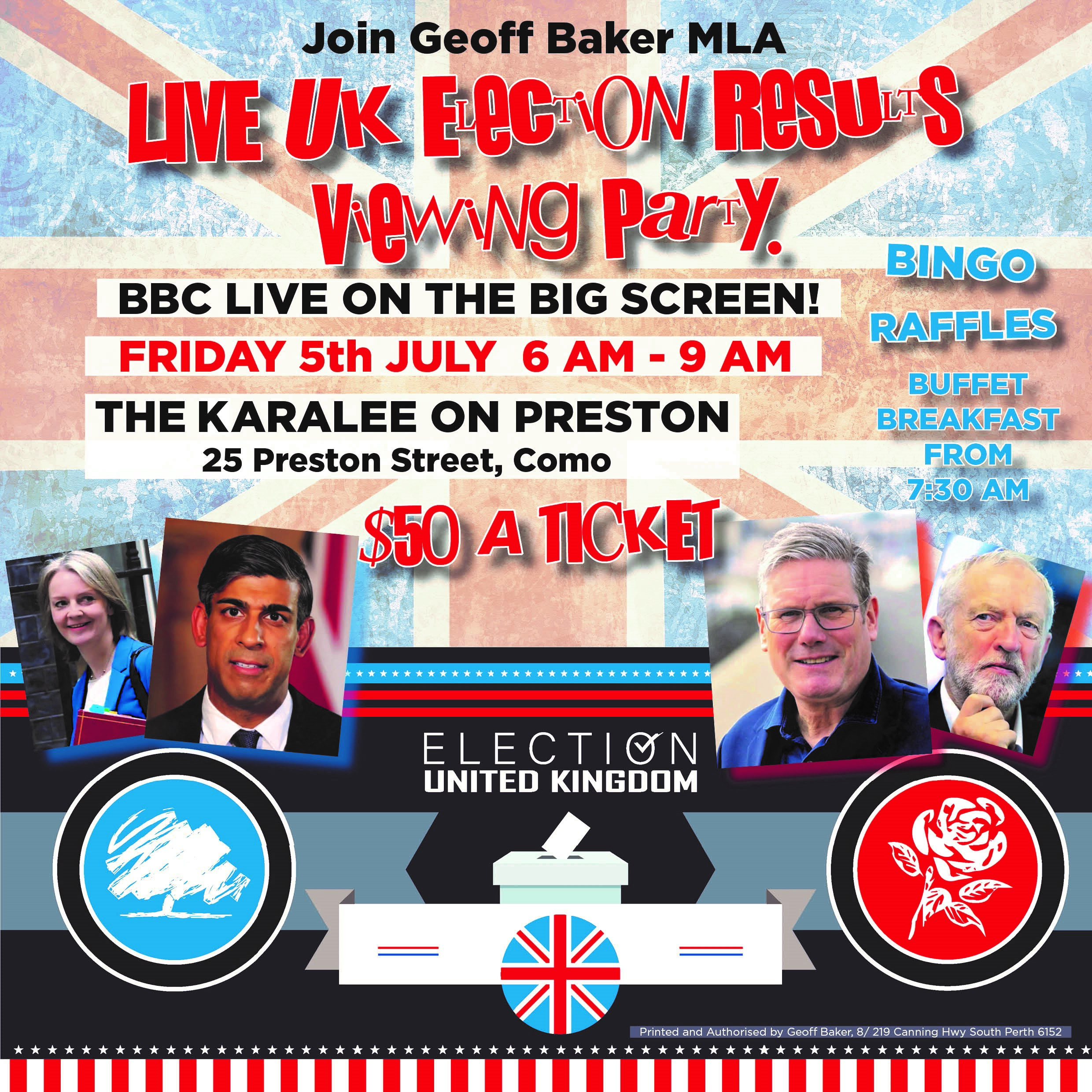 UK Election Viewing Party